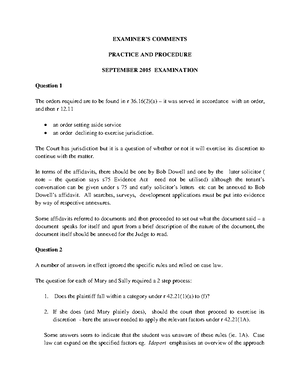 15 Practice and Procedure Cover Page - March 2023 - 1 ©2023 Legal ...