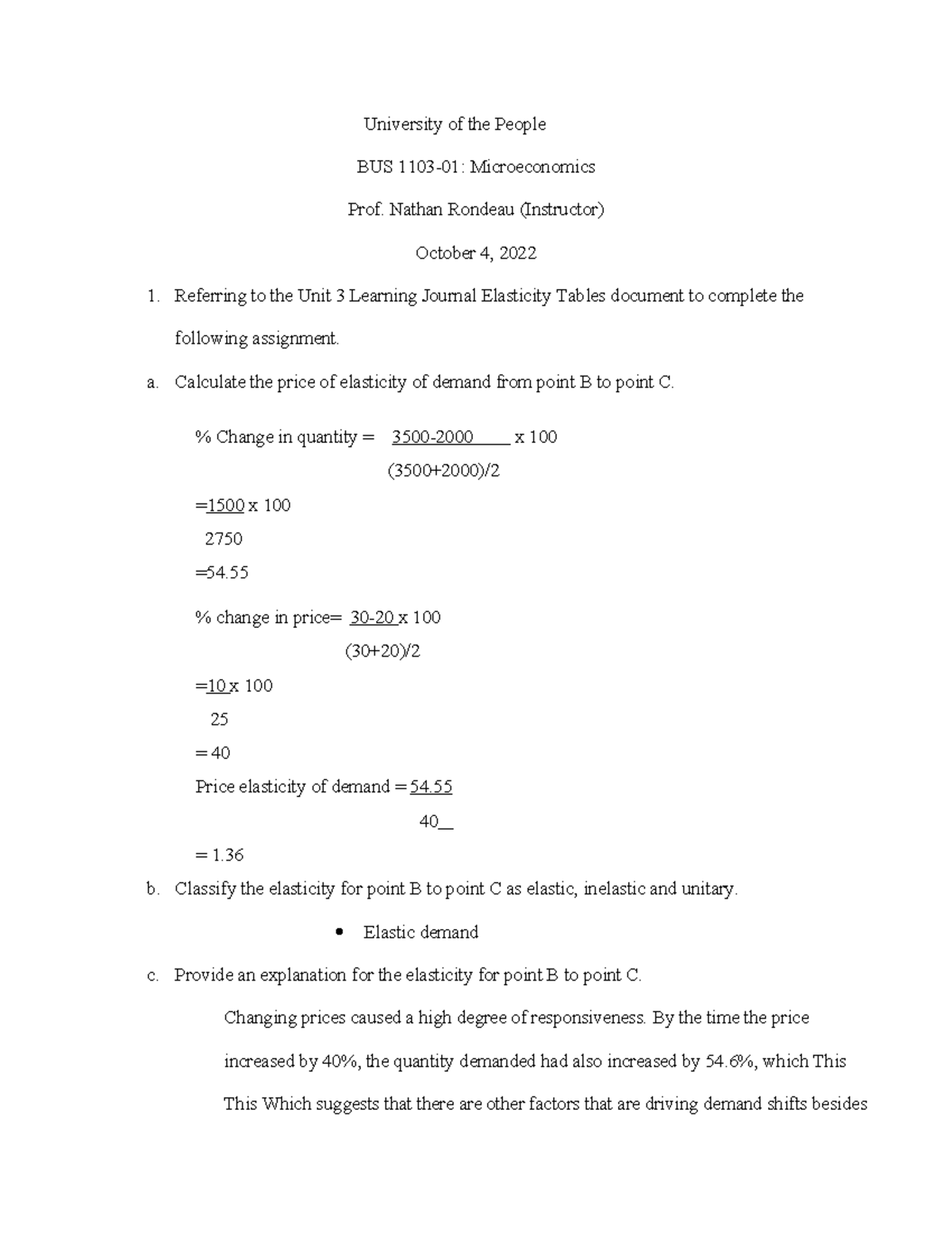 Journal 3 Bus 1103 - University of the People BUS 1103-01 ...
