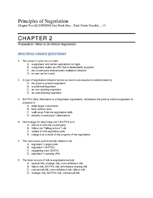 9448191 - Session III - 15 Multiple Choice Questions from Chapter 2 ...