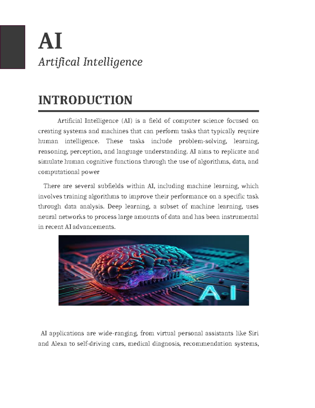 Webpage ai - About website designing - AI Artifical Intelligence ...