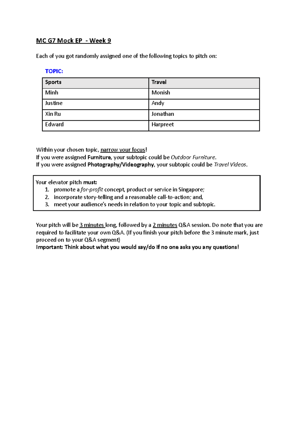 [READ ME] MC G7 Mock EP Prep (Week 9) - COMM101 - SMU - Studocu