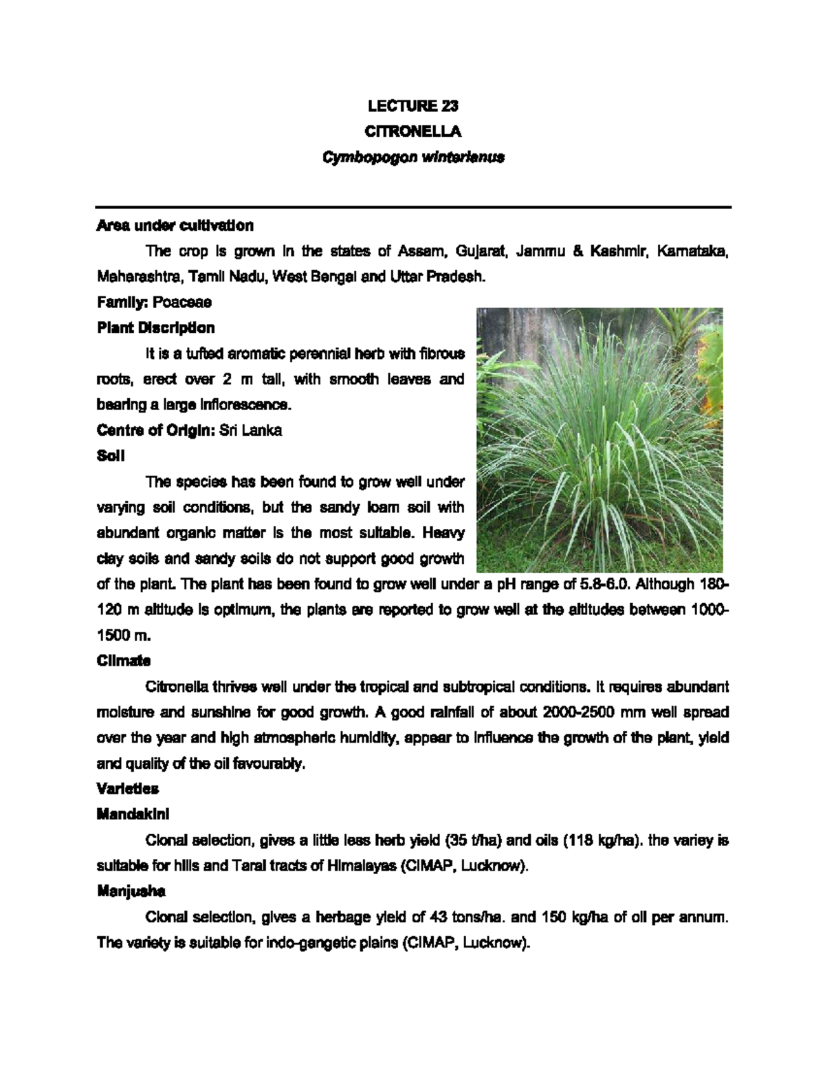 Field pea notes 13 - Principles of organic farming - Studocu