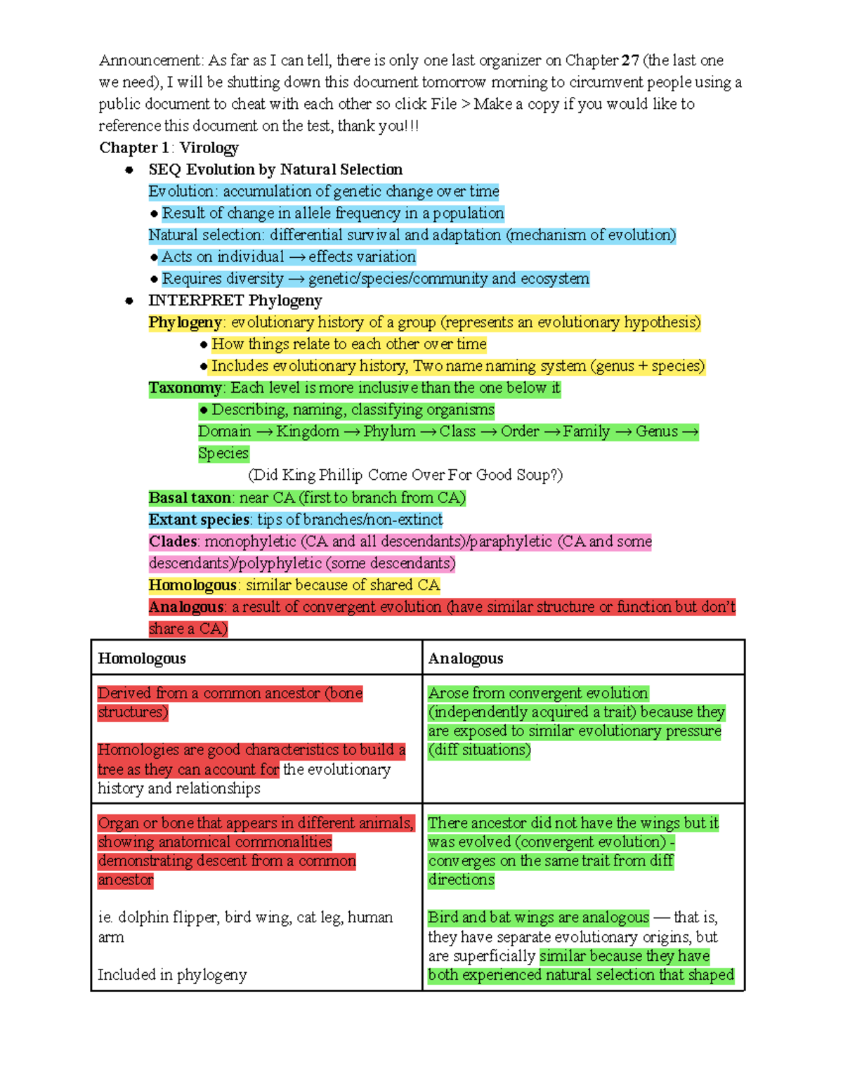 gen bio 2 exam matierials - we need), I will be shutting down this ...