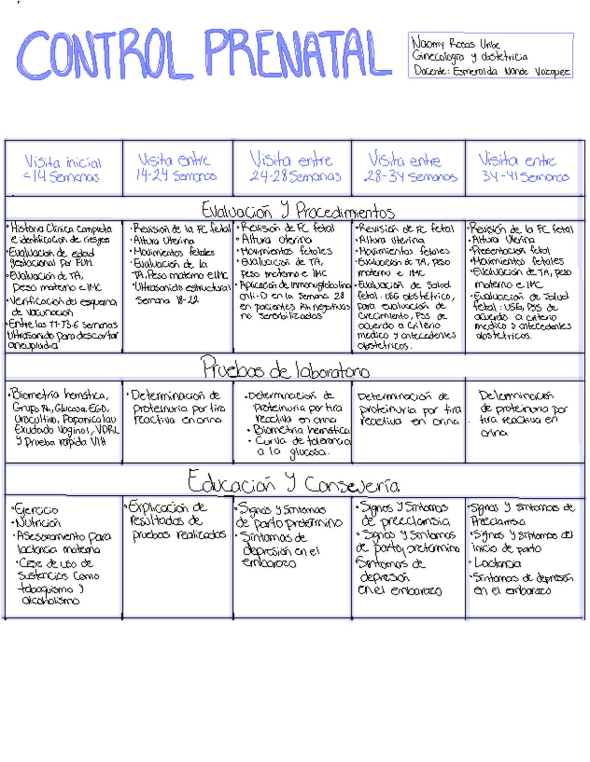 Control Prenatal 1 - T CONOLENAT Naomy Rosas Uribe Ginecología y ...