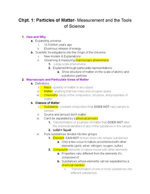 Chm HW 1 - Study guide - 132 Matter—Properties and Changes Lesson 2 ...