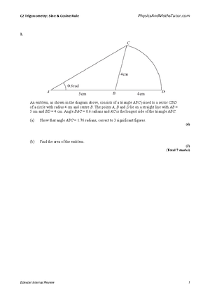Ch.11 Integration - Questions from various past papers ...