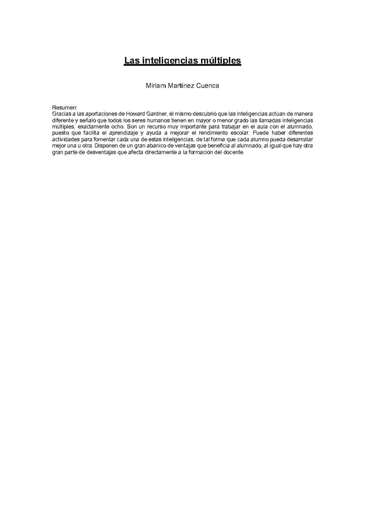 Texto expositivo IM Miriam Martinez 2c - Las inteligencias múltiples ...