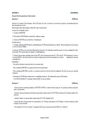 Section 8 - Operate as a representative in terms of the FAIS Act any ...