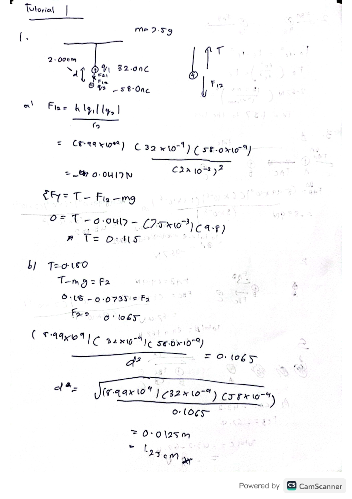 Tutorial 1 PHY099 2022-2023 - Foundation Physics II - Studocu