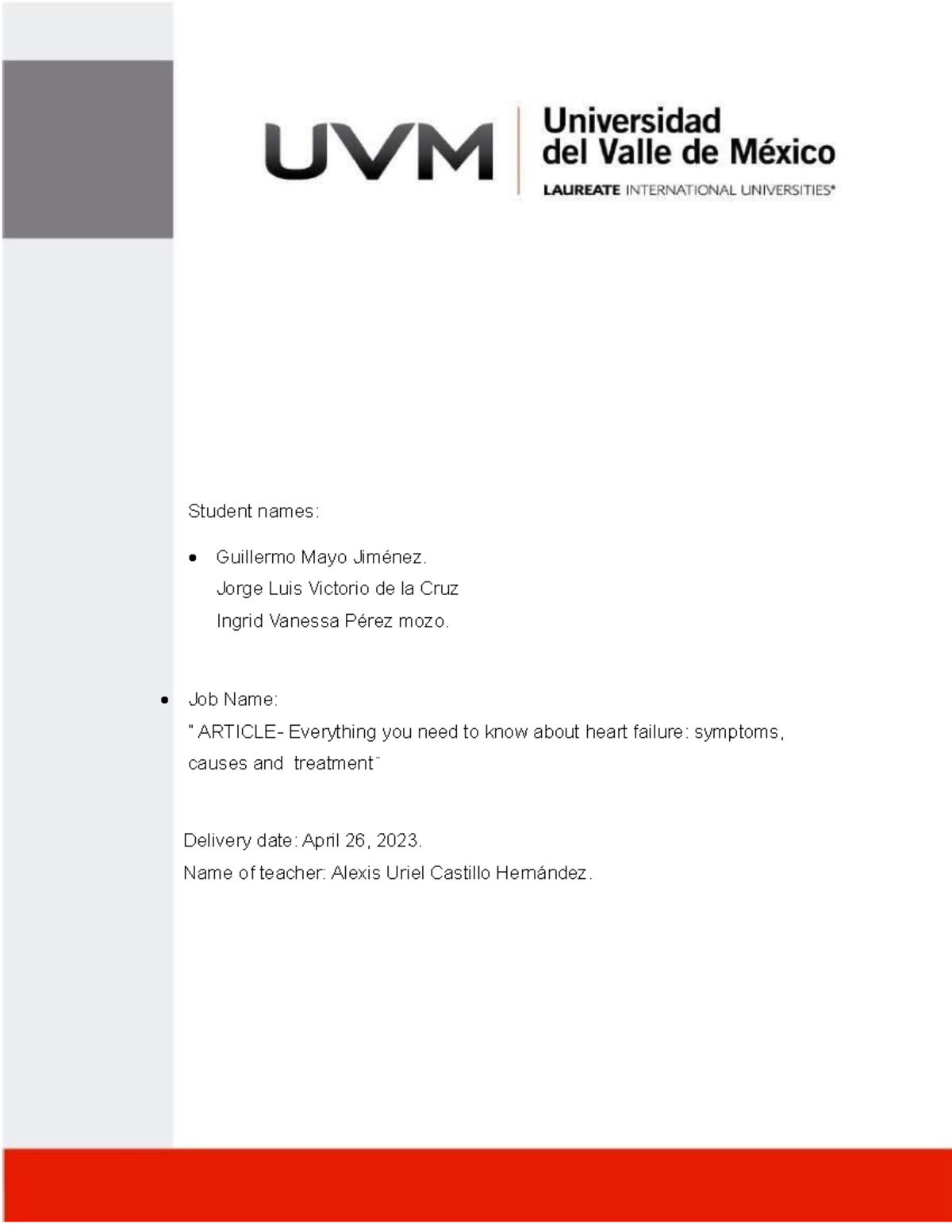 Articulo Científico - Artículo - Student names: Guillermo Mayo Jiménez ...