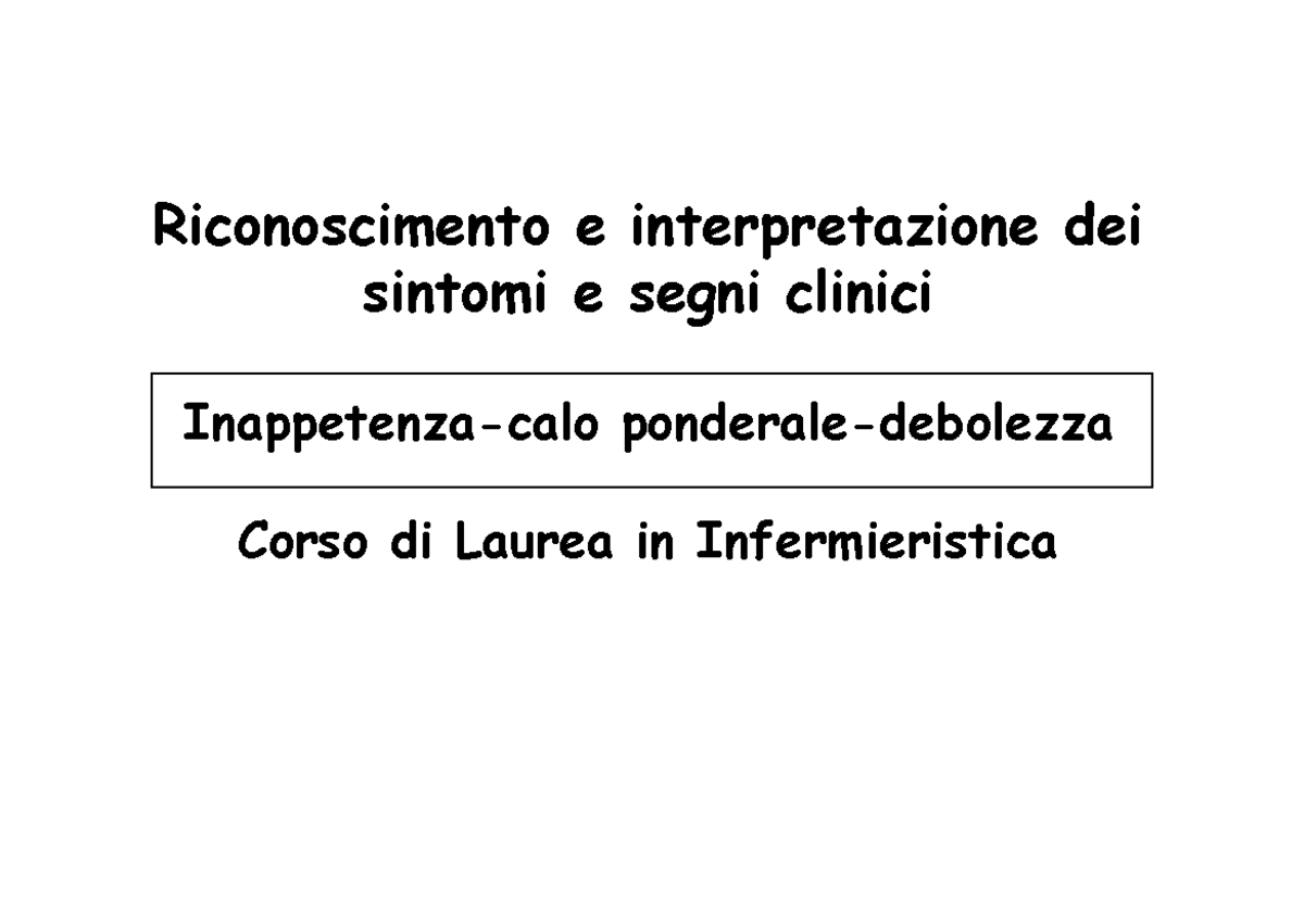 Microsoft Power Point - Anoressia Astenia.ppt [modalità compatibilità ...