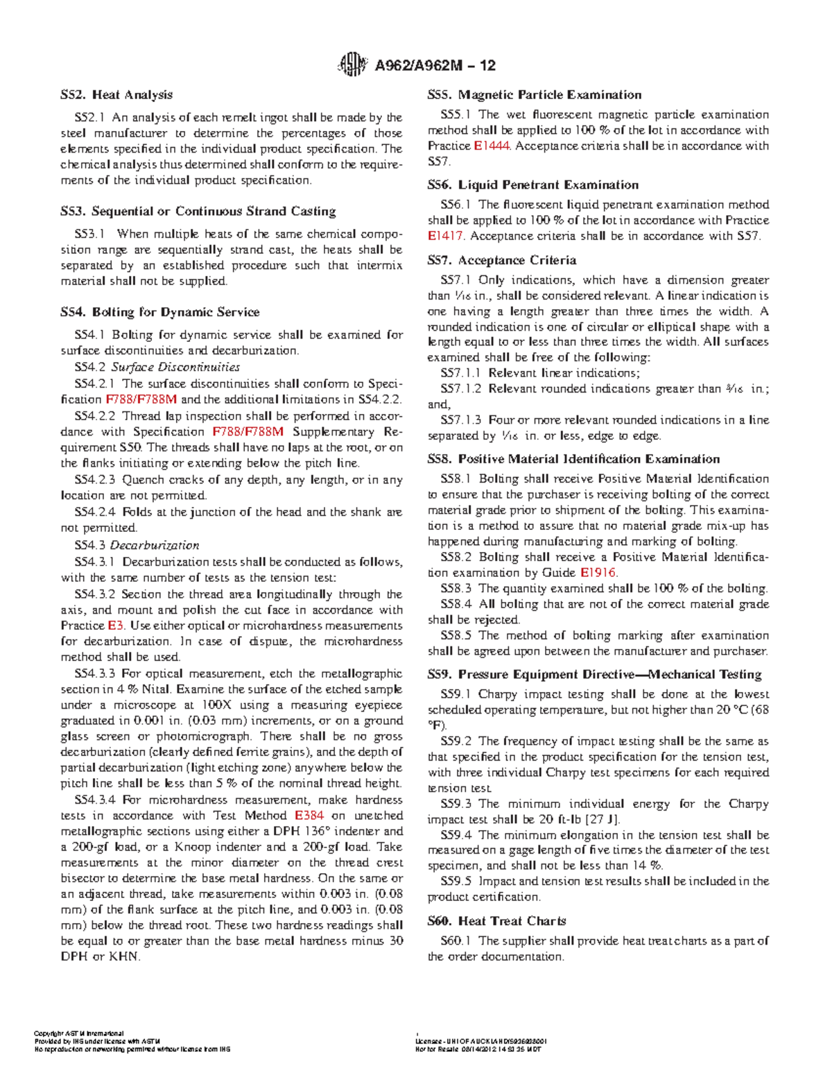 ASTM A962 A 962M 12 (1)-009 - S52. Heat Analysis S52 An analysis of ...