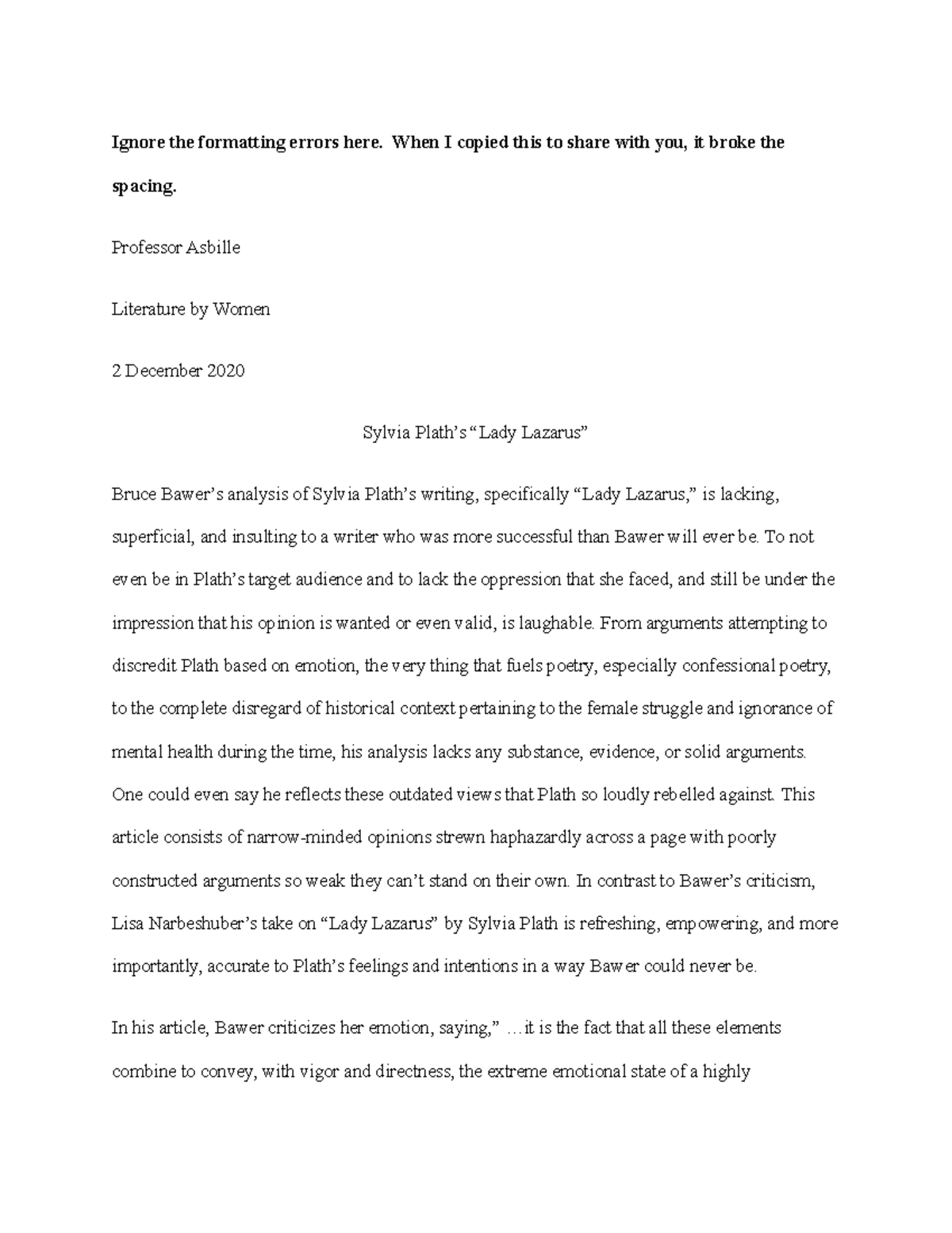FILE 5025 - essay - Ignore the formatting errors here. When I copied ...