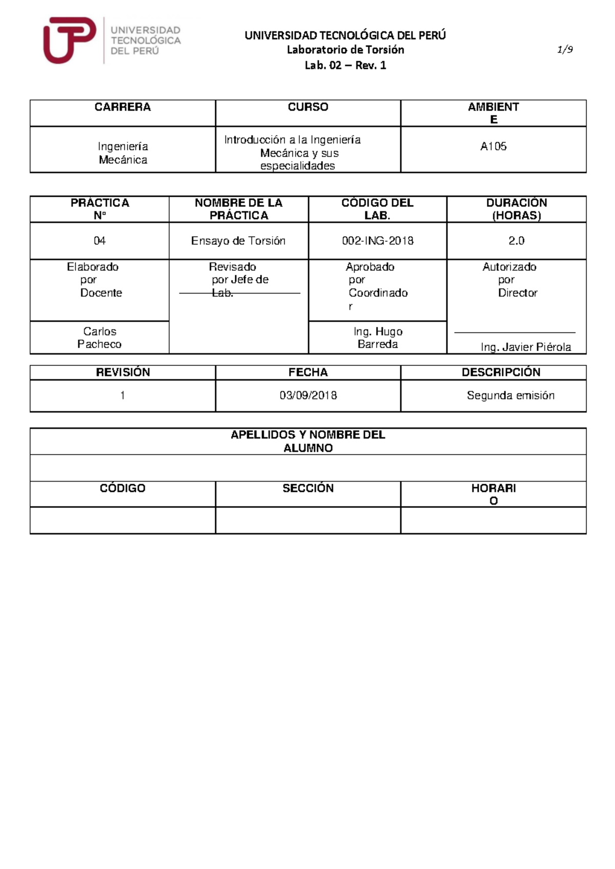 Laboratorio 2 torsion - Practica - Warning: TT: undefined function: 32 Warning: TT: undefined ...