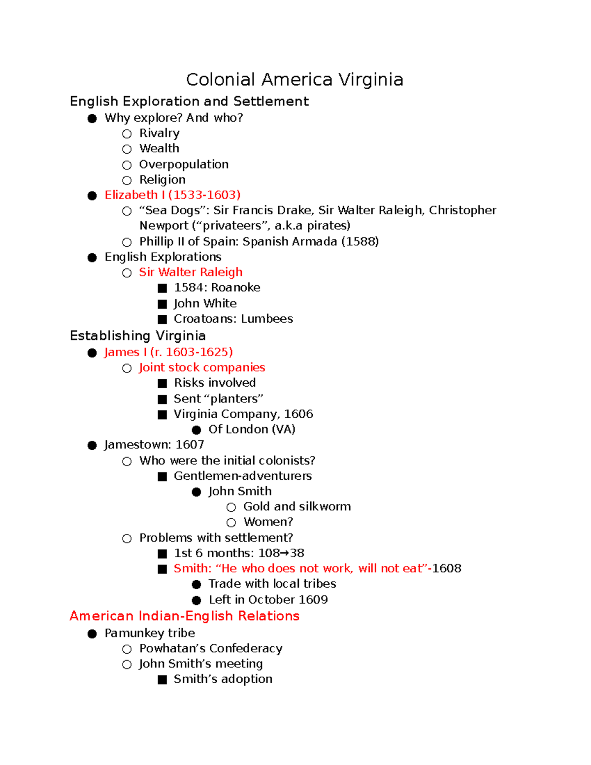 Colonial America Virginia - Colonial America Virginia English ...