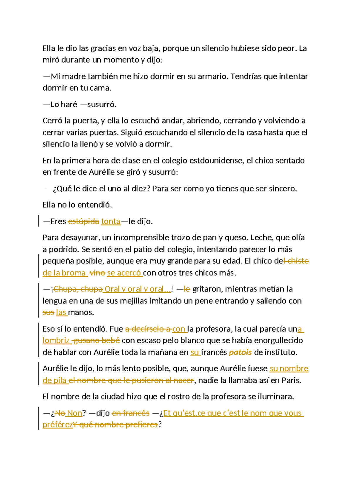 Fates and furies - text traduccio - Ella le dio las gracias en voz baja ...