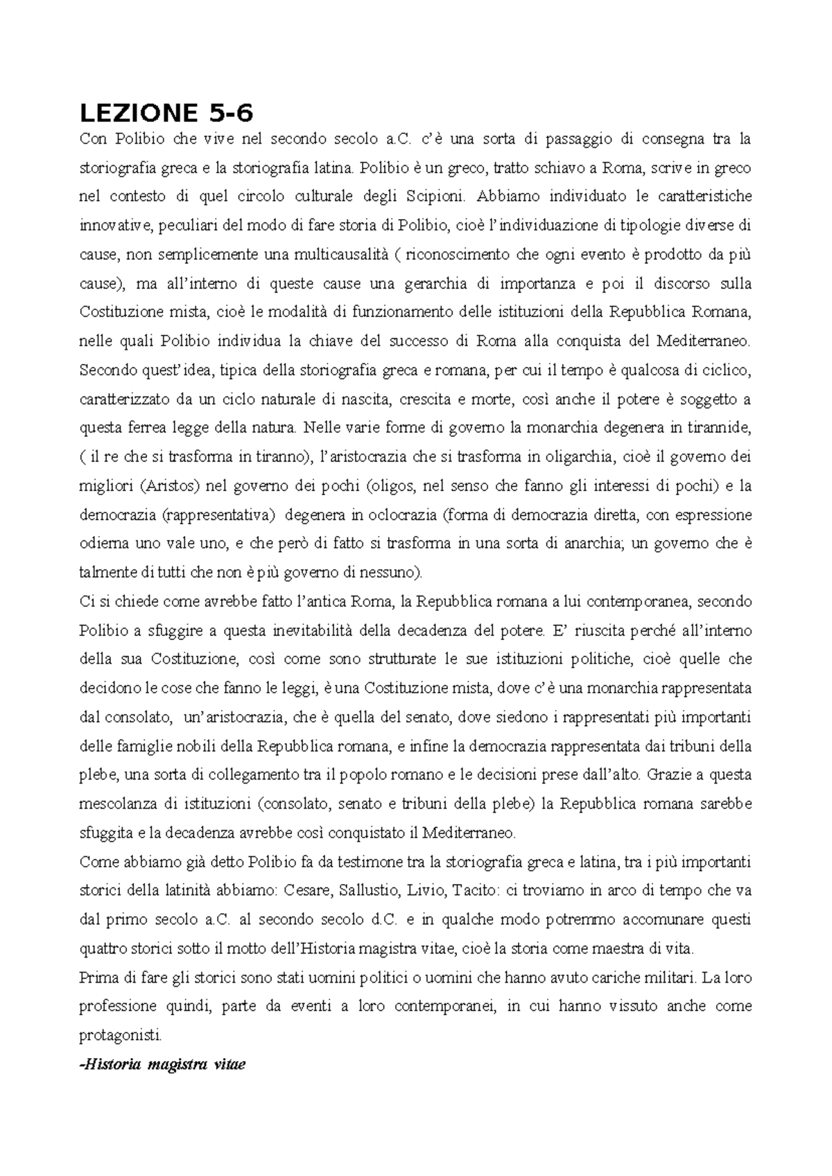 Lezione 5-6 - Appunti di metodologia della ricerca storica - LEZIONE 5 ...