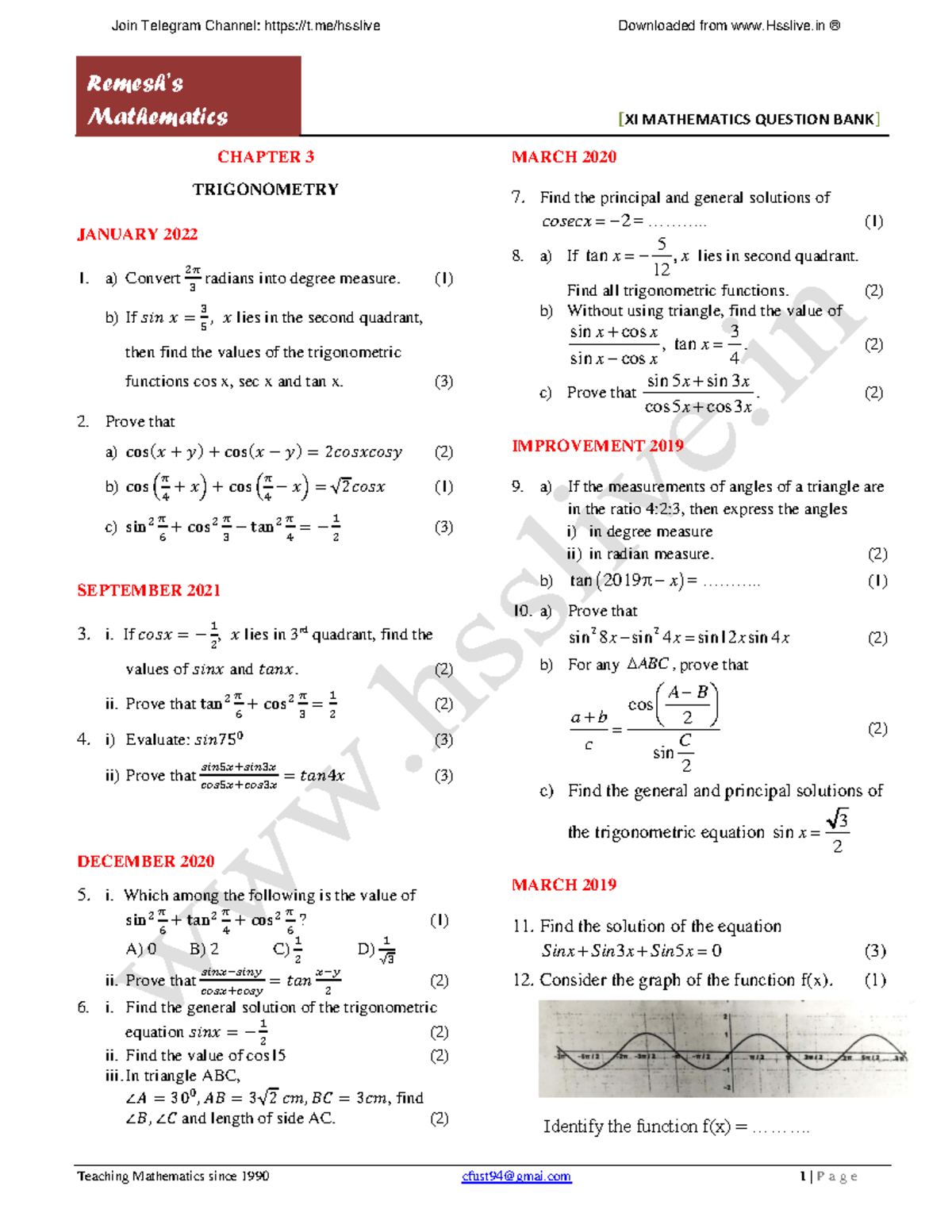 Hsslive-xi-maths-qb-remesh-3. Trigonometry - Remesh’s Mathematics [XI ...