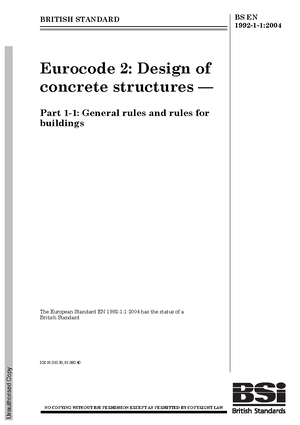 Concrete Beam to Eurocode 2 - Introduction The introduction of European ...
