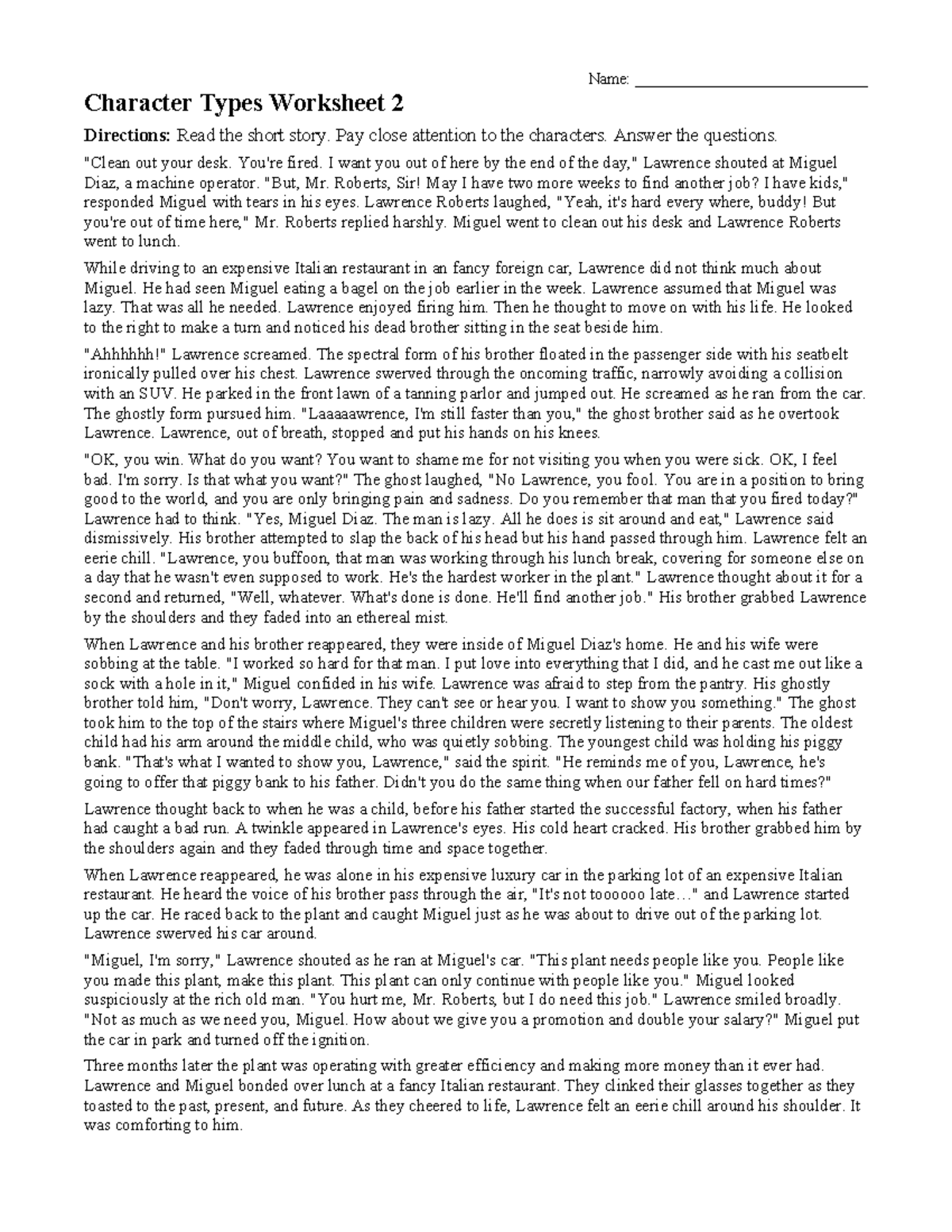 Character-types-worksheet-2 - Name ...