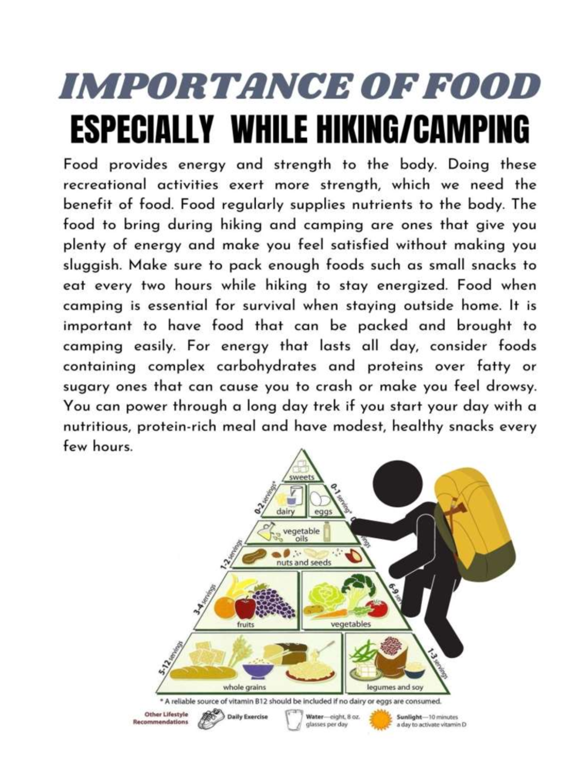 Stemht 12 01 - WORKSHEET - IMPORTANCE OF FOOD ESPECIALLY WHILE Food ...