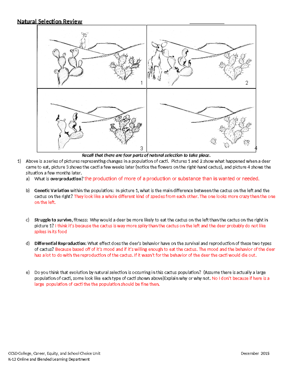 Copy of S2 M8L4 Natural Selection Review (6) - Natural Selection Review ...