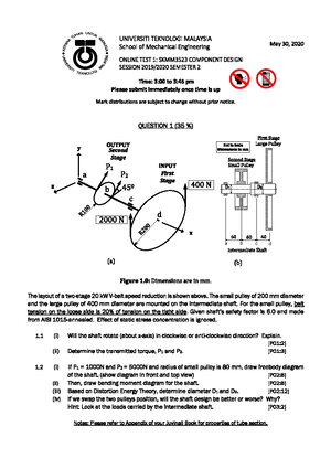 Answer Script TEST 1 - SET 1 - ANSWER SCRIPT SET 1 Question 1 (set 1 ...