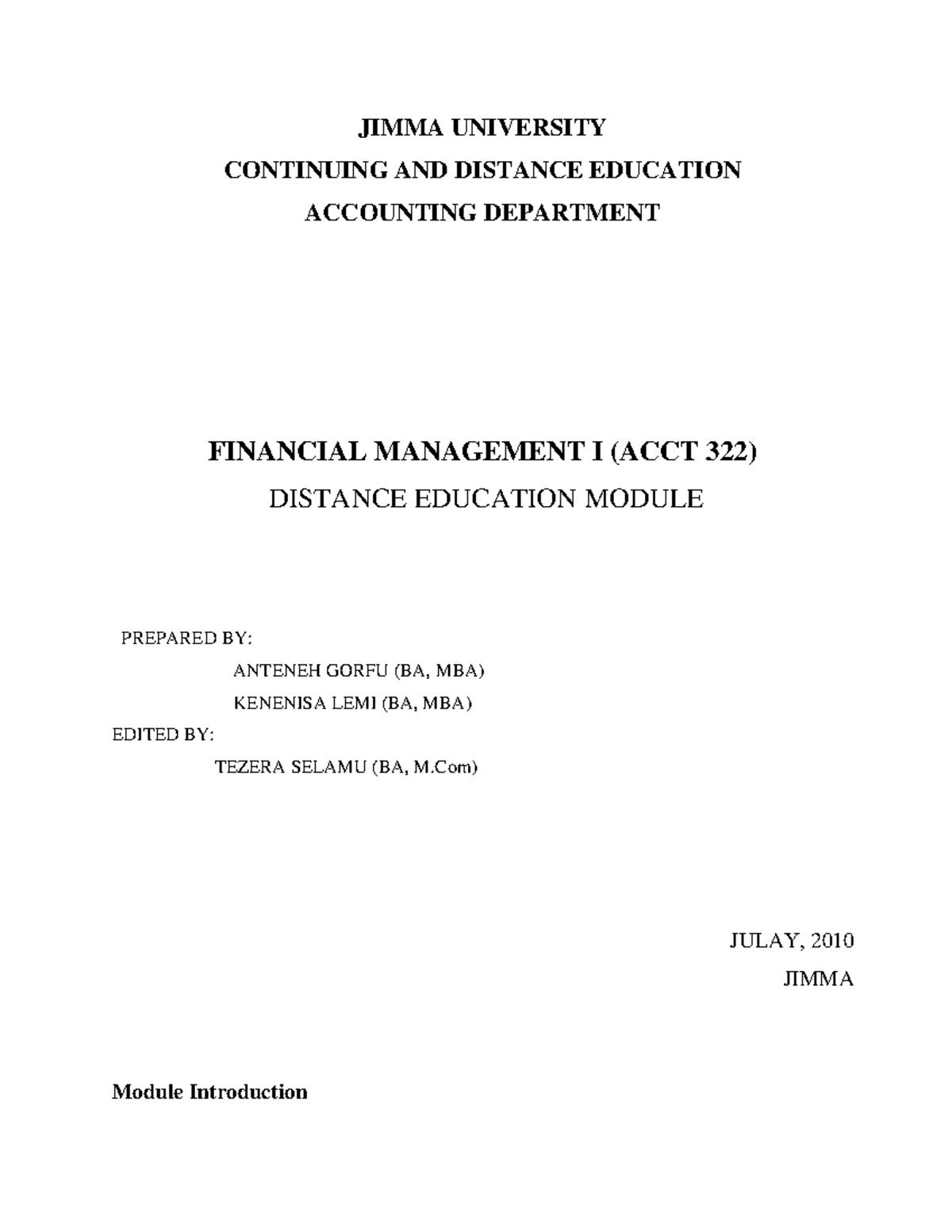 4 6024042411209002386 - i JIMMA UNIVERSITY CONTINUING AND DISTANCE ...