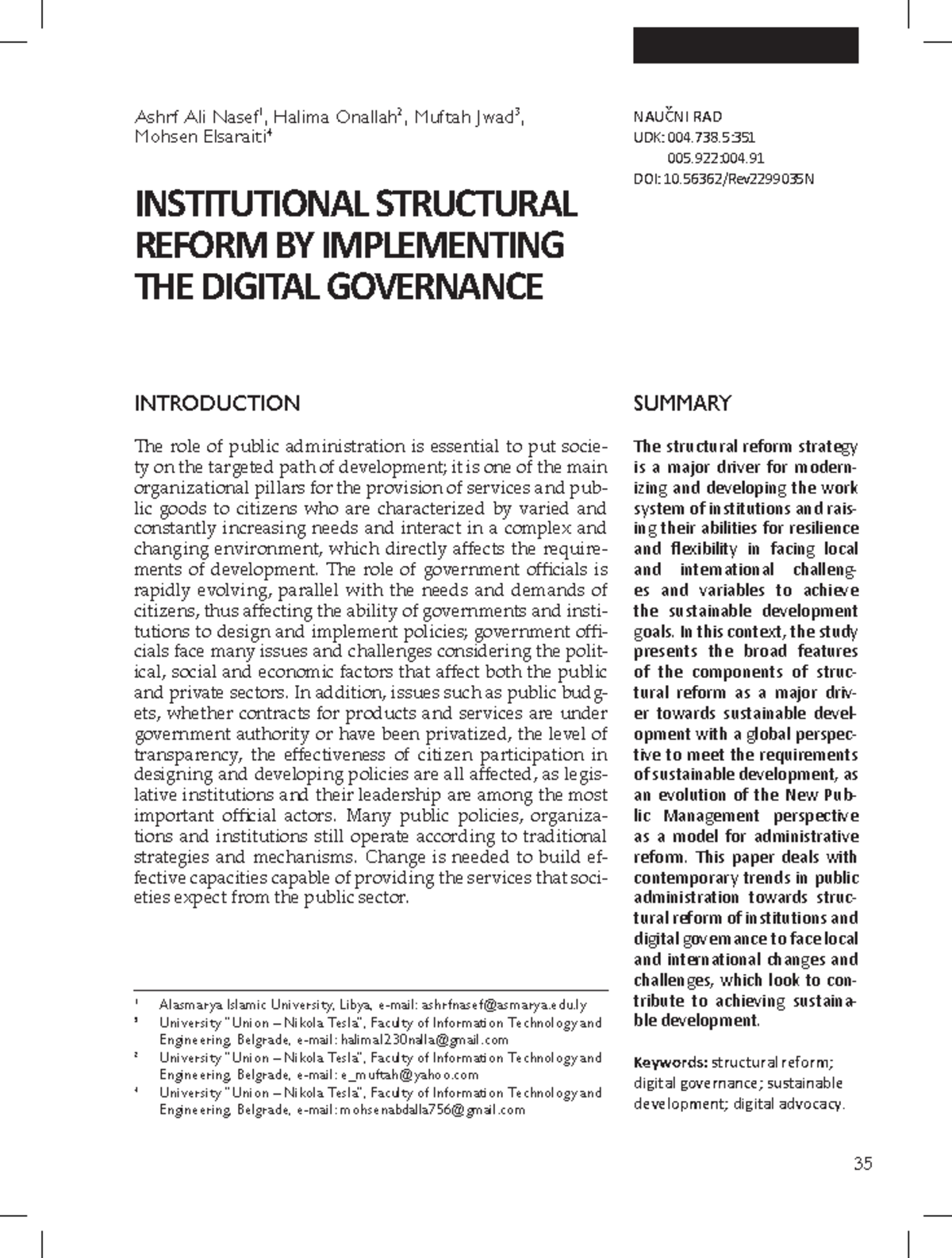 Institutional+ Structural+ Reform+BY+ Implementing+THE+ Digital+ ...