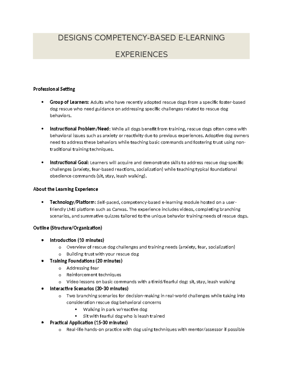 D297 Task 4 Competency - Notes from reading for D292 - DESIGNS ...