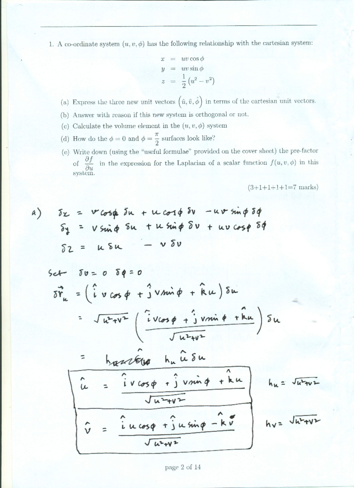2018 Quiz 1 Paper - Basics of Electricity & Magnetism - Studocu