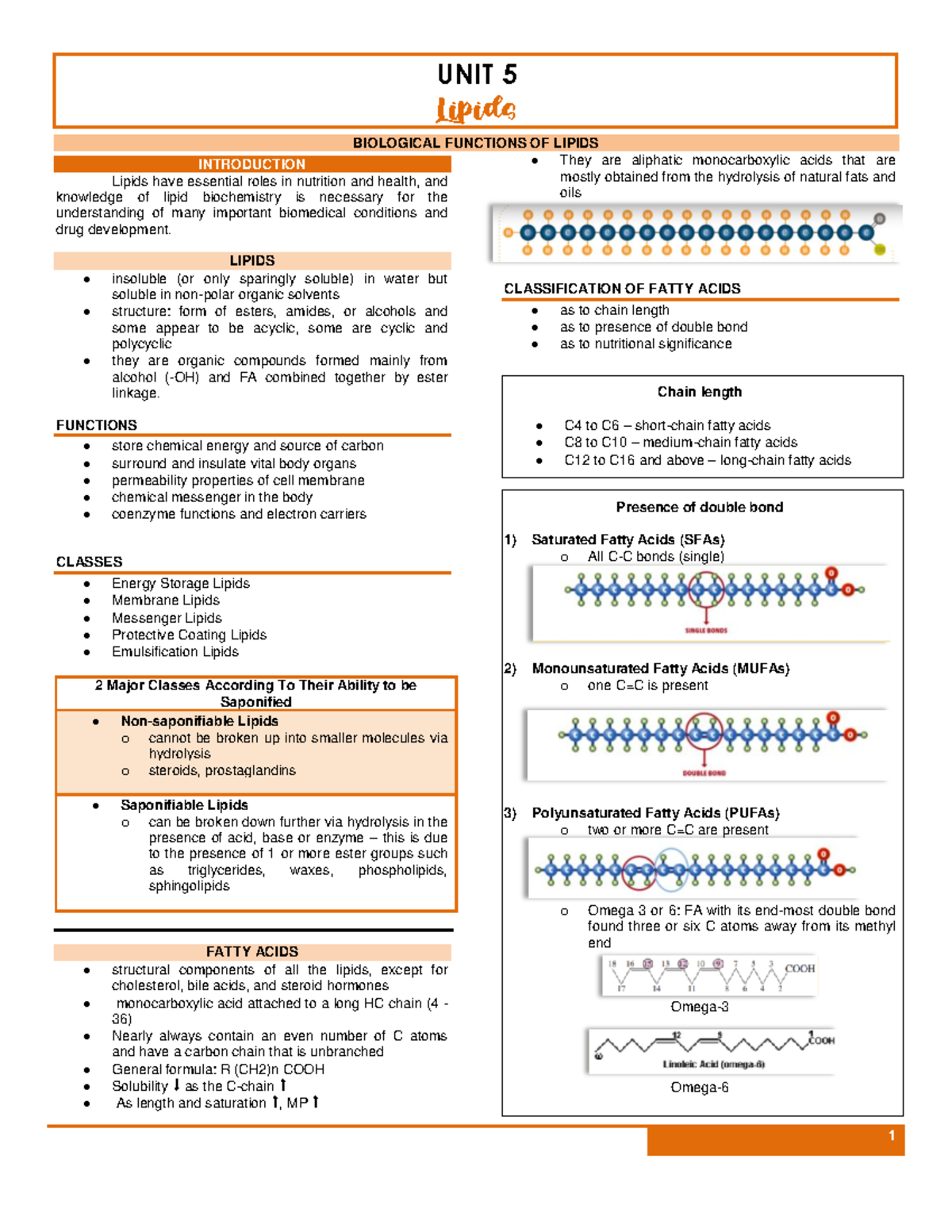 01 Biological Functions OF Lipids - Lipids BIOLOGICAL FUNCTIONS OF ...