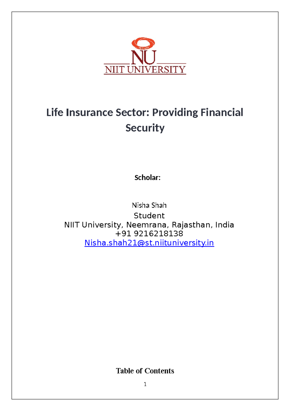 Life Insurance Sector - providing financial security - Life Insurance ...