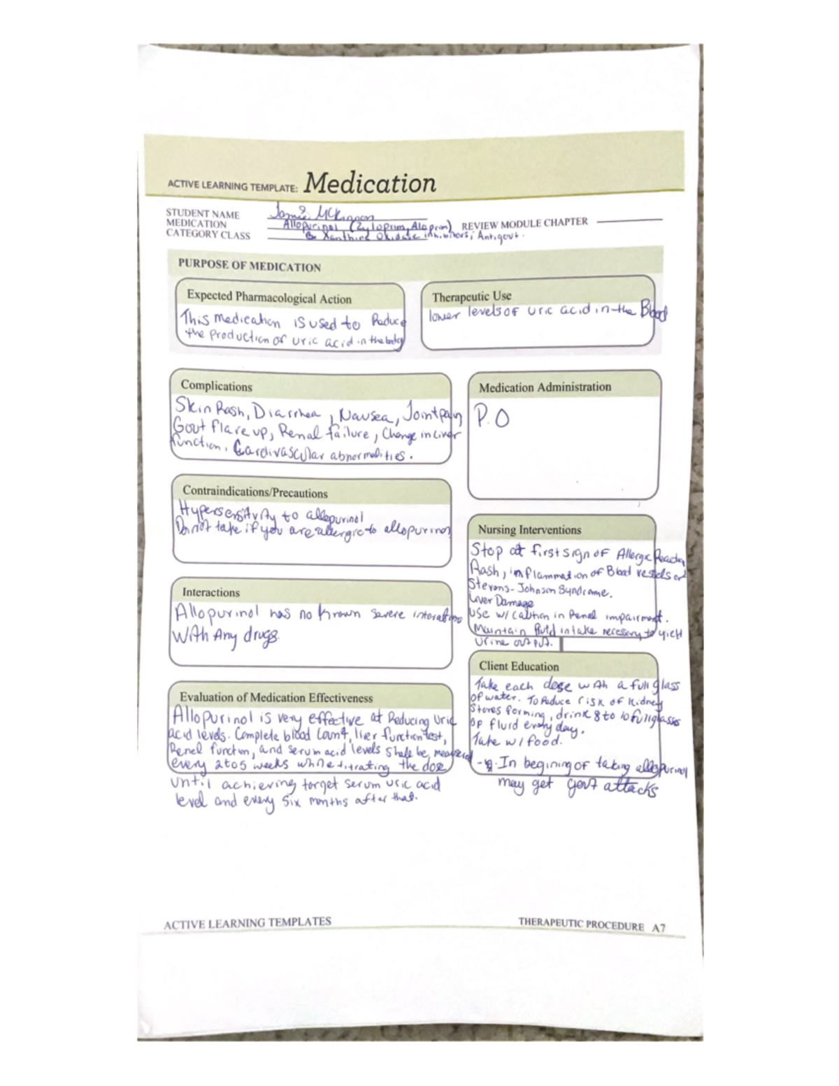 Active Learning Template - Nurs 140 - Studocu