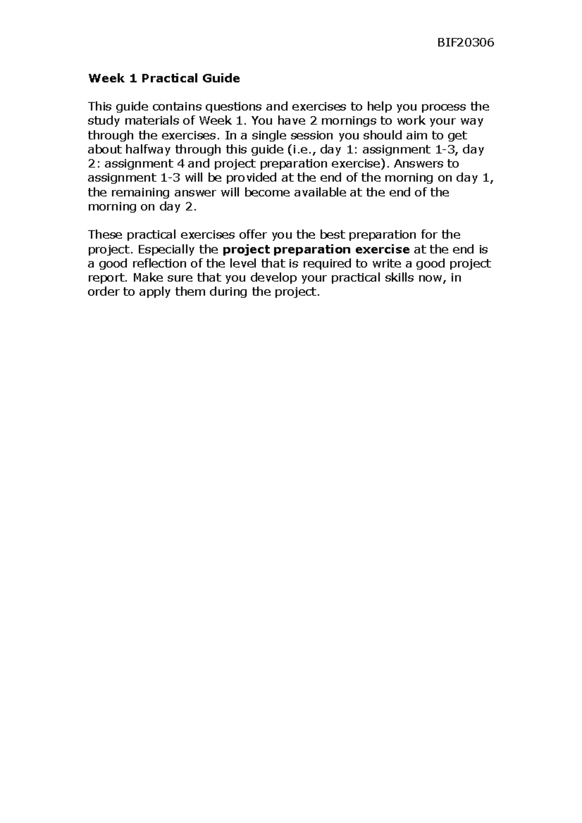 Week1 practical guide - Week 1 Practical Guide This guide contains questions and exercises to ...