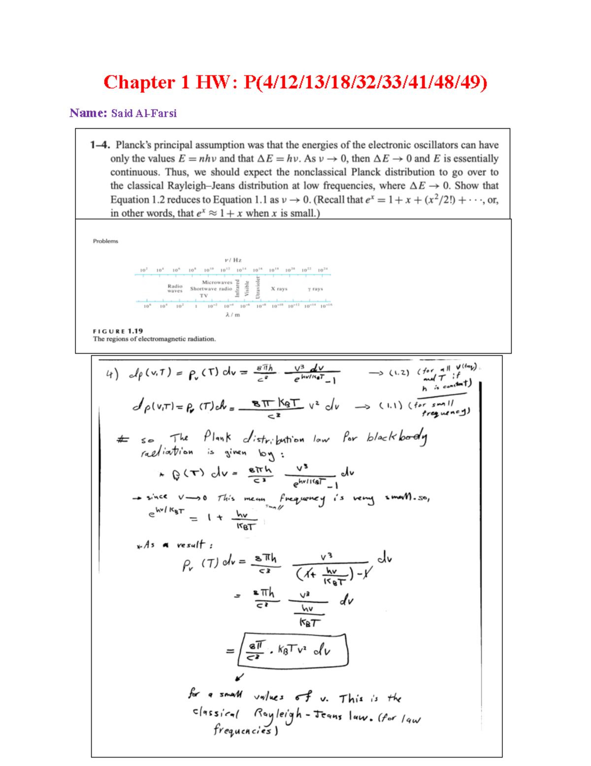 Exam 1 All Hw pdf - all of threm fo chapter 1,2,3 - Chapter 1 HW: P(4 ...