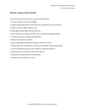 Skill 17 4 - Fundamental Concepts and Skills for Nursing, 6e Skills ...