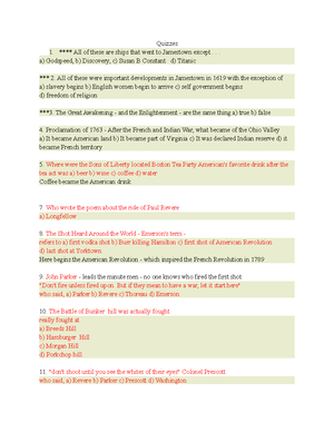 History 17A Notes - Notes Adam Smith: ecolonomist, philosopher, author ...