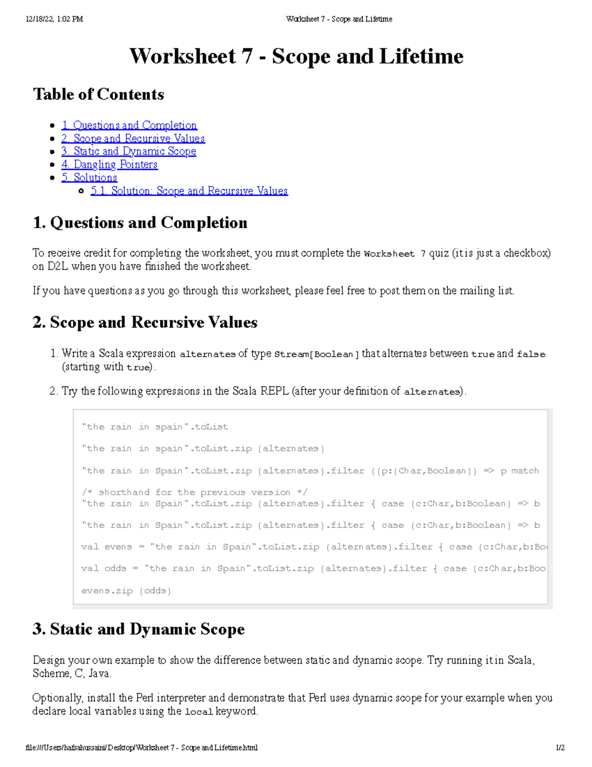 Worksheet 7 - Scope and Lifetime - 12/18/22, 1:02 PM Worksheet 7 ...