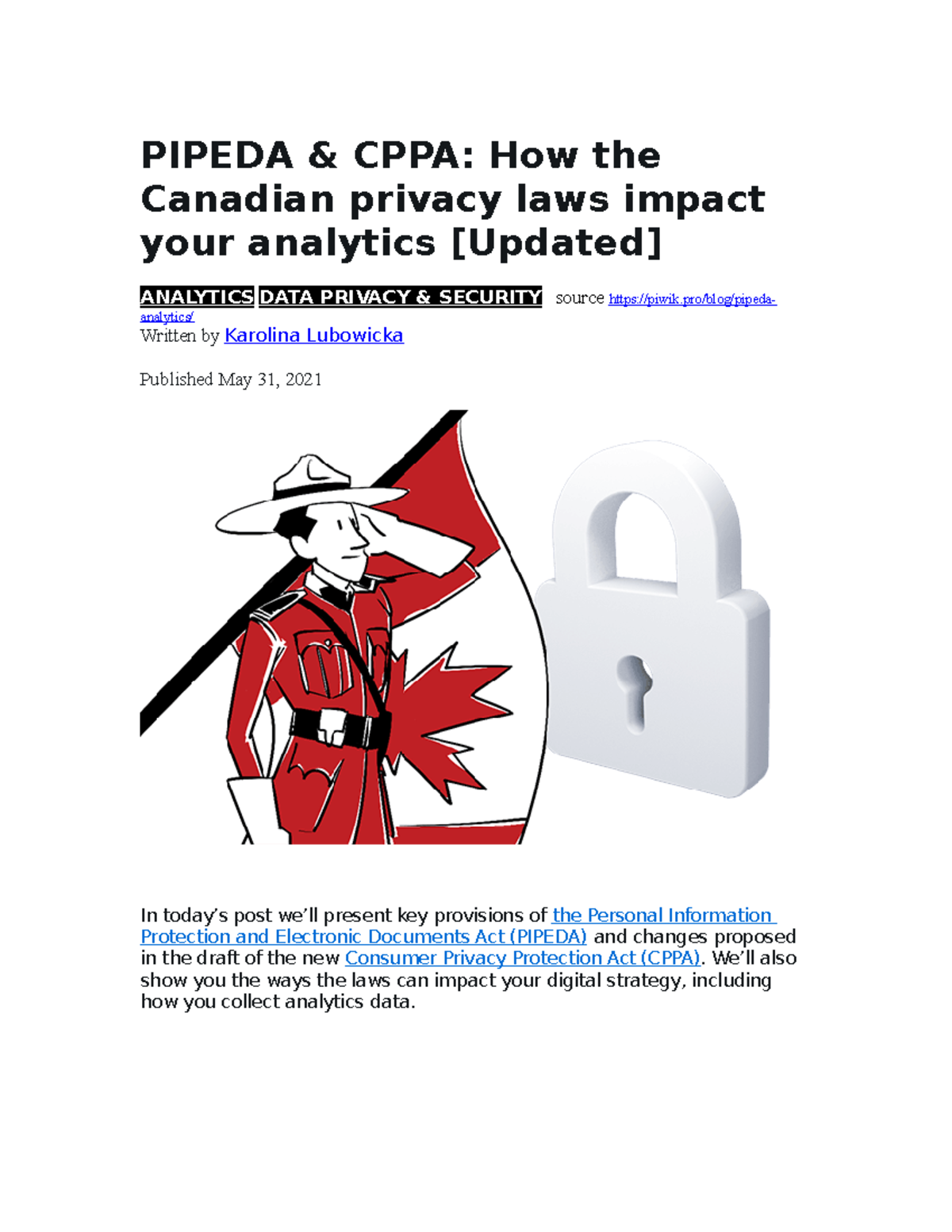 R2 Pipeda CCPA 2021 - PIPEDA & CPPA: How the Canadian privacy laws ...