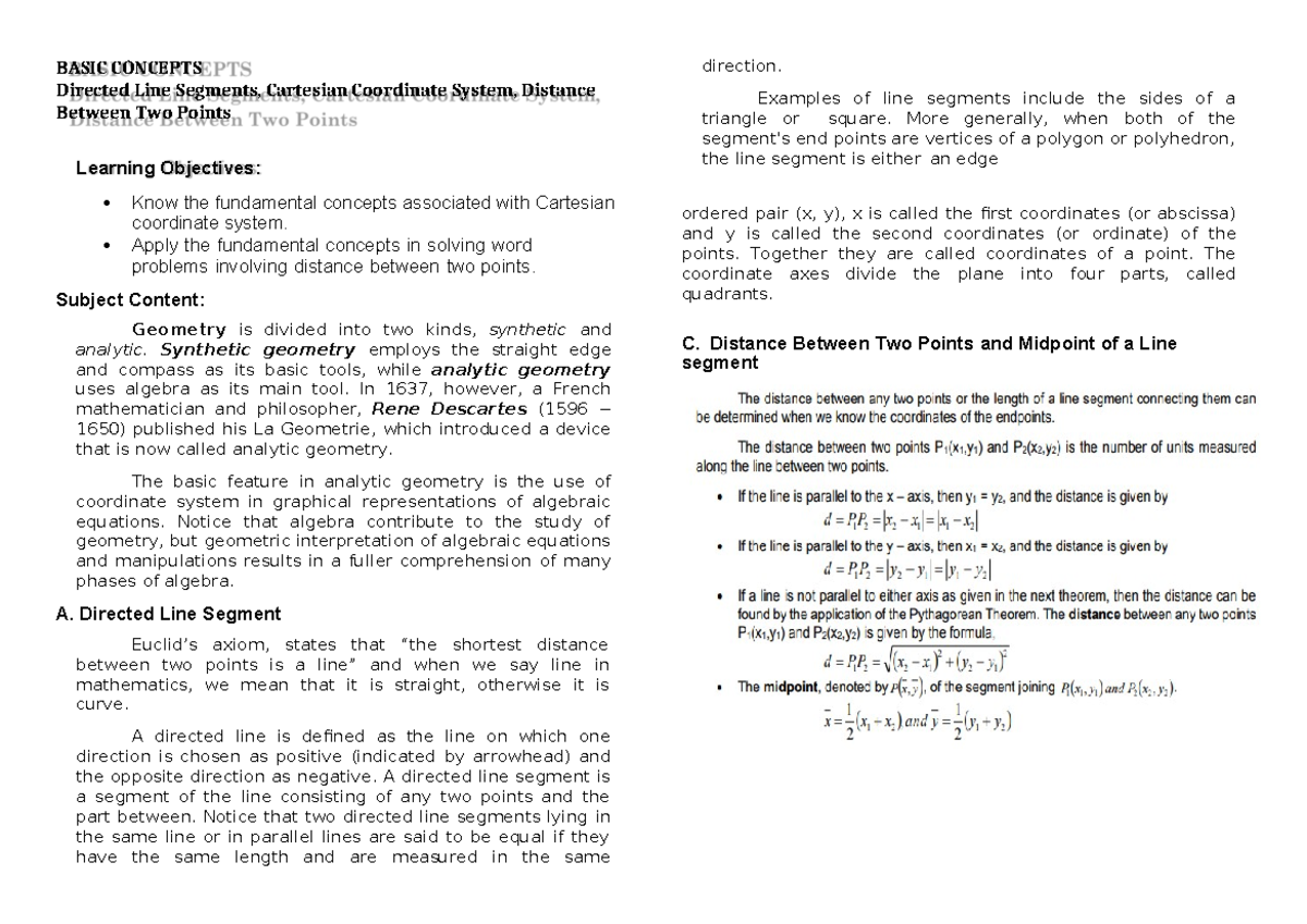 Lesson-1 - Lesson - Know the fundamental concepts associated with ...