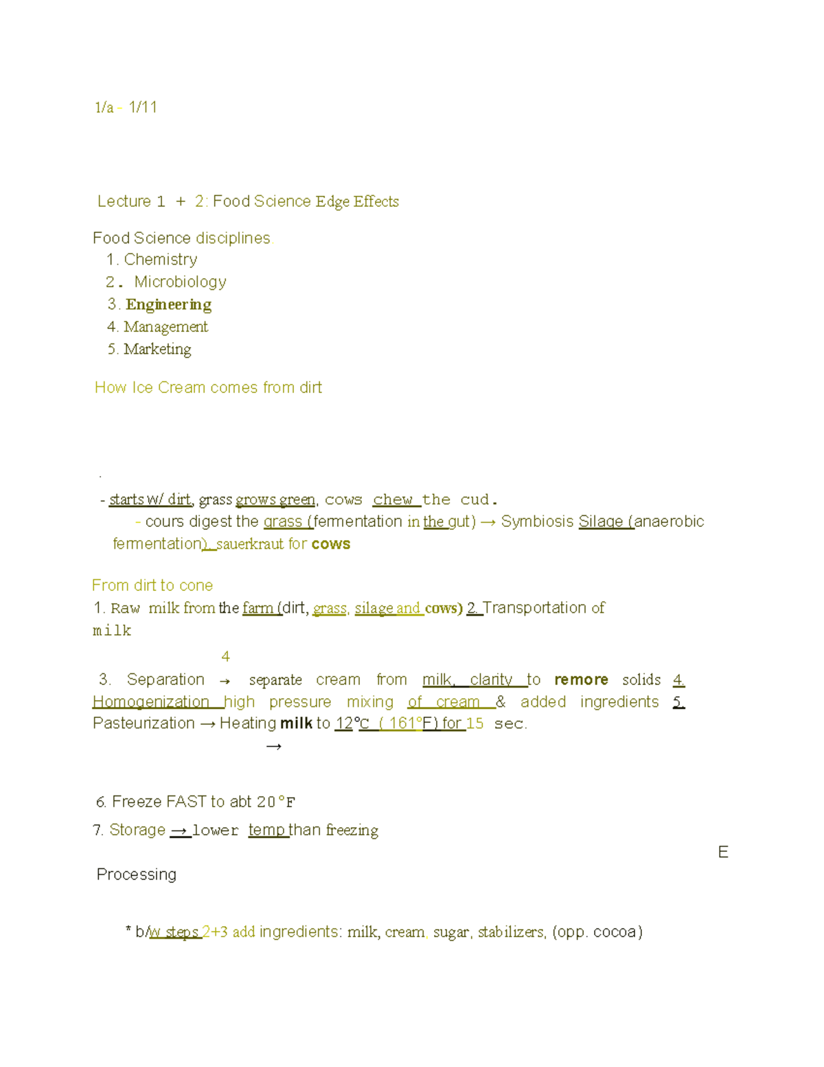 FS 201 Lecture 1 and 2 - 1 /a - 1/ Lecture 1 + 2 : Food Science Edge ...