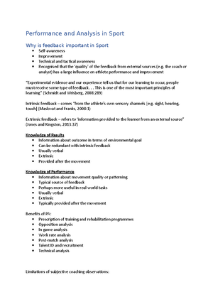 Reliability and sports performance analysis - 855Z3709 - MMU - Studocu