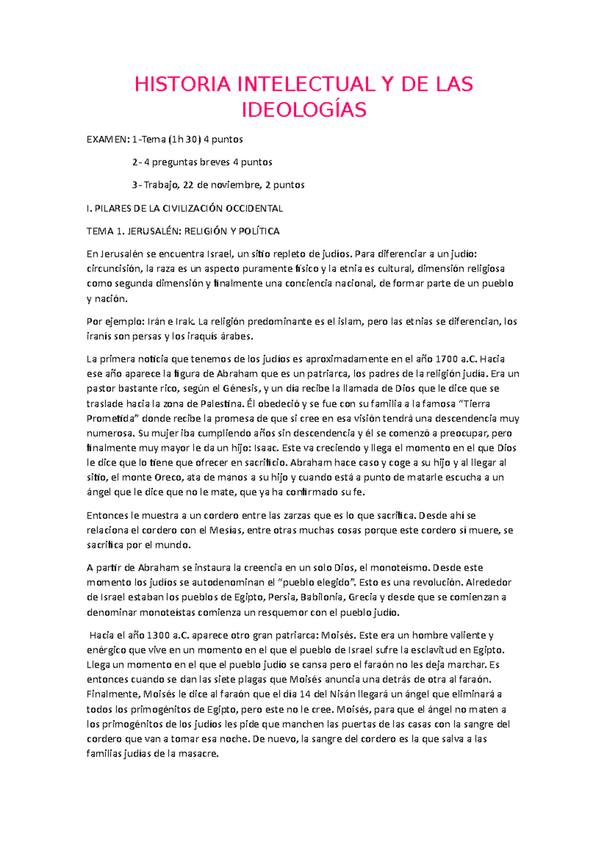 Historia Intelectual Y DE LAS Ideologías - HISTORIA INTELECTUAL Y DE ...