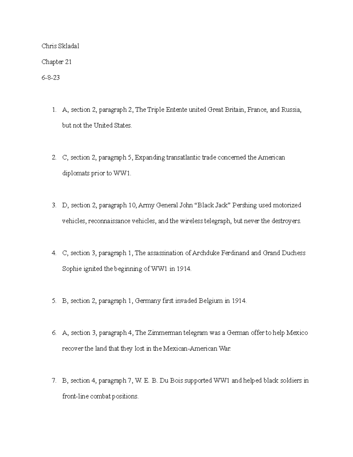 Chapter 21 - fefefef - Chris Skladal Chapter 216-8- A, section 2 ...