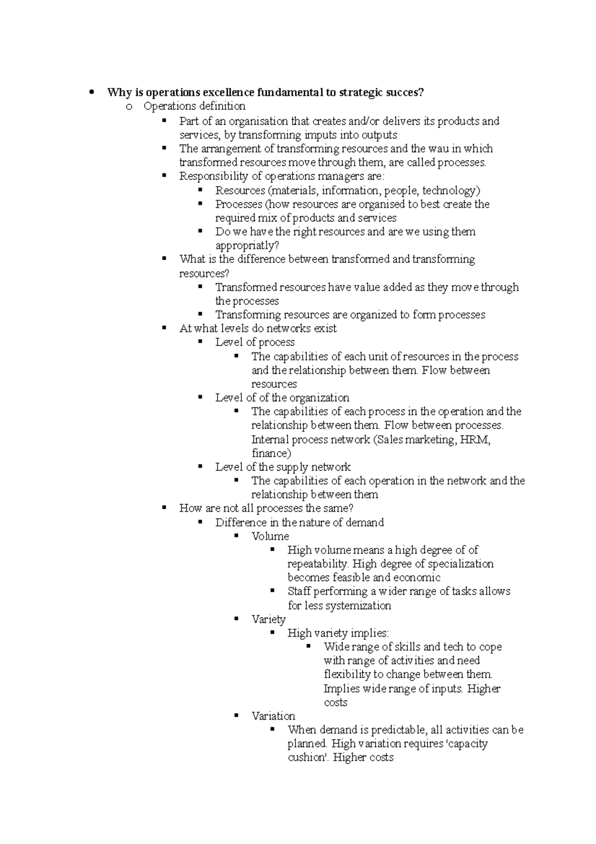 Operations Strategy (Slack and Lewis) - Chapter 1 - Why is operations ...