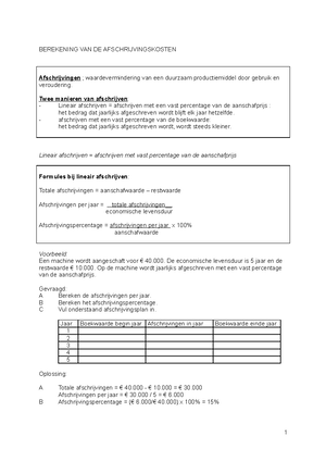 Hendrik Claessens-Degressieve Afschrijvingen - Degressieve ...