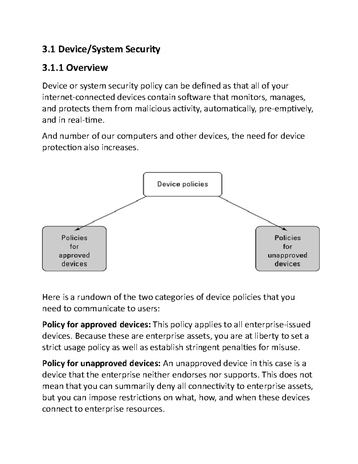 Exam 2021, questions and answers - 3 Device/System Security 3.1 ...