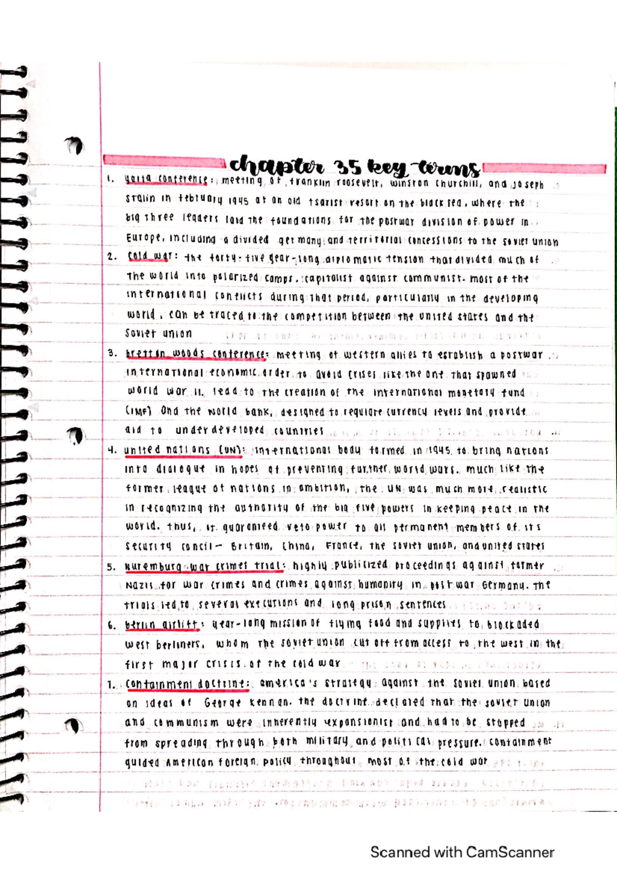 chapter 35 key terms - HIS103 - Studocu