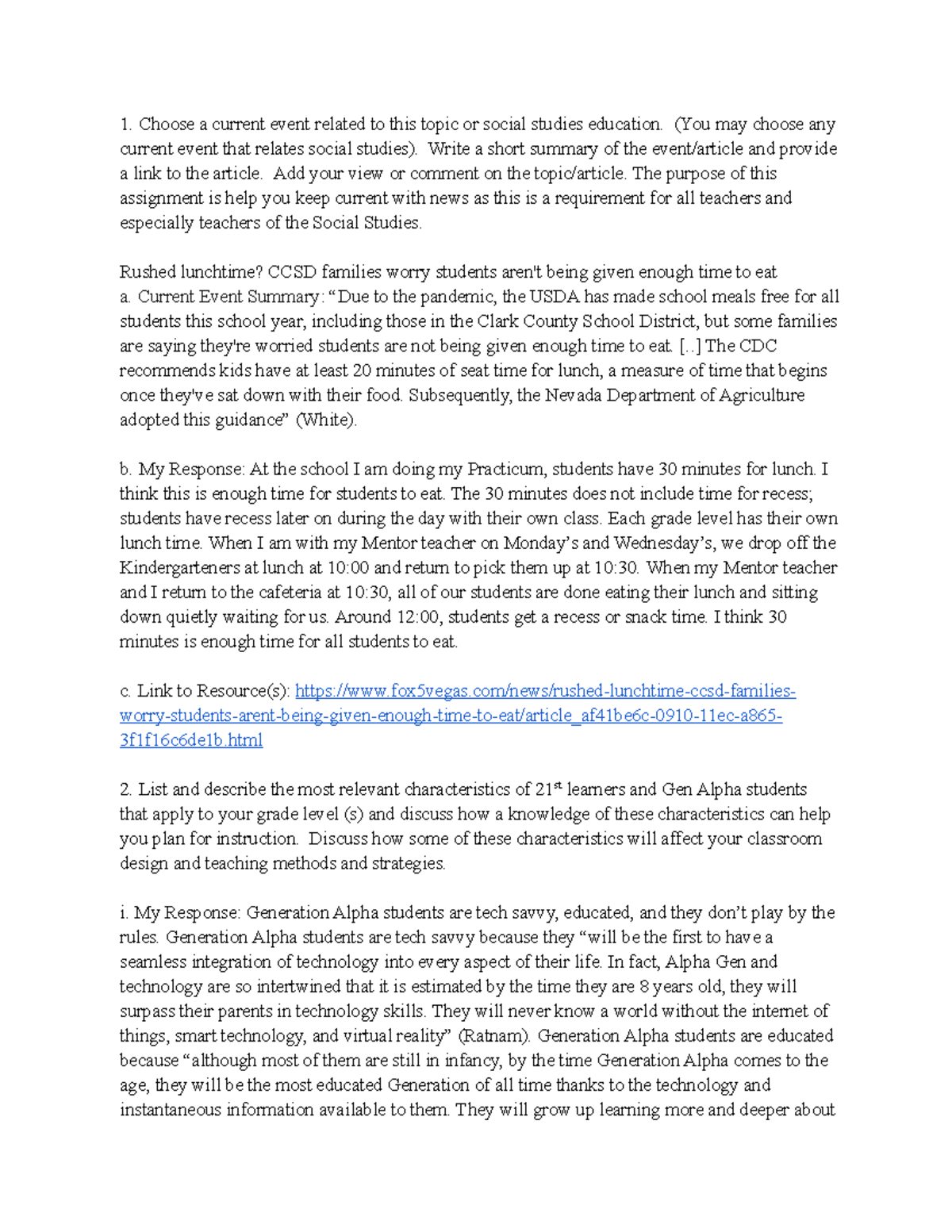 Week 3 Reflection - Choose a current event related to this topic or ...